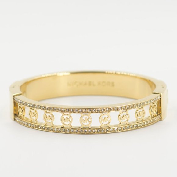 MICHAEL Michael Kors | Jewelry | Michael Kors Logo Glitz Bangle ...